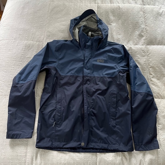 REI | Jackets & Coats | Rei Blue Raincoat Size Medium | Poshmark